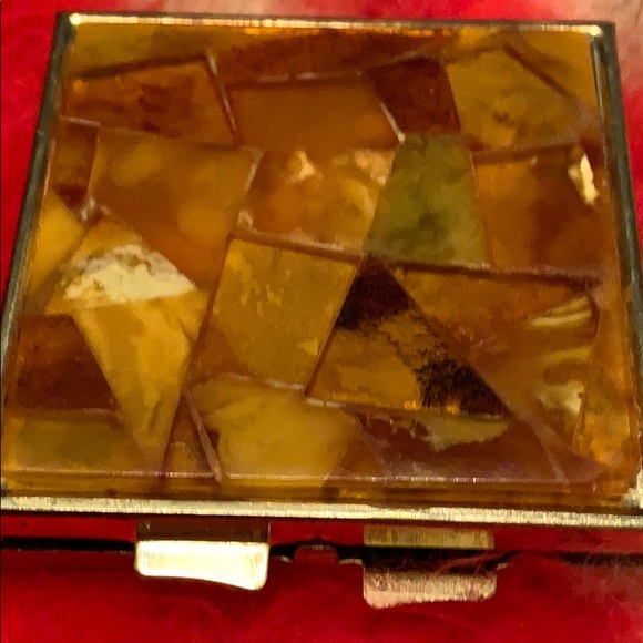 Accessories | Vintage Amber Mirror | Poshmark